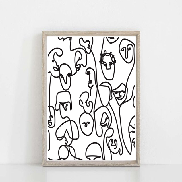 Abstract Poster Line Drawing Line Print Minimal Line Art Dig | Inspire ...