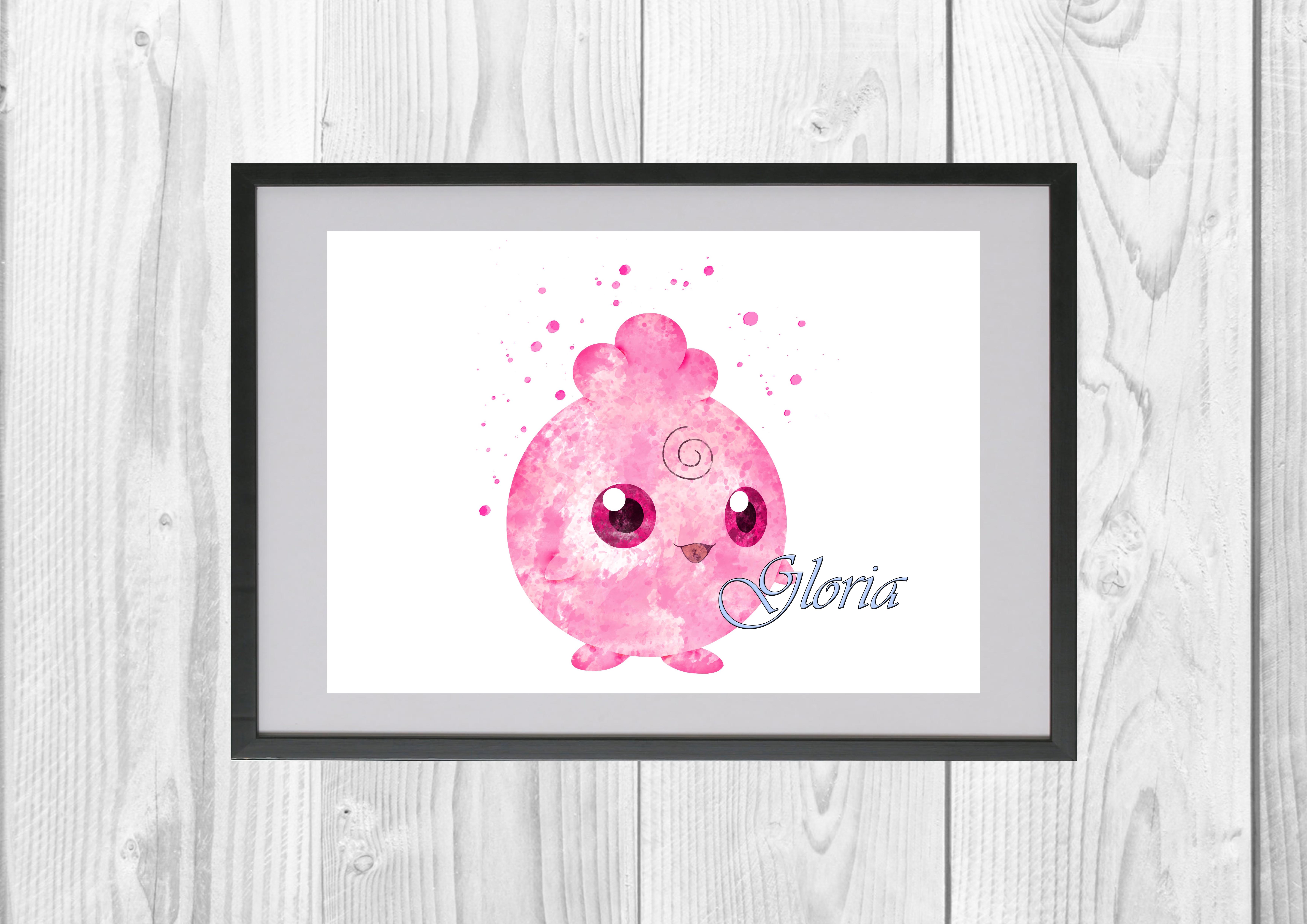 Pokemon jigglypuff Art Print Digital Files decor nursery roo | Inspire ...