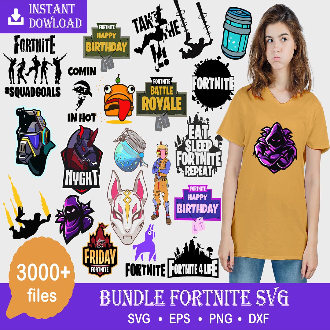 3000 Fortnight Svg Bundle, Fortnight SVG, Fortnight Birthday | Inspire ...
