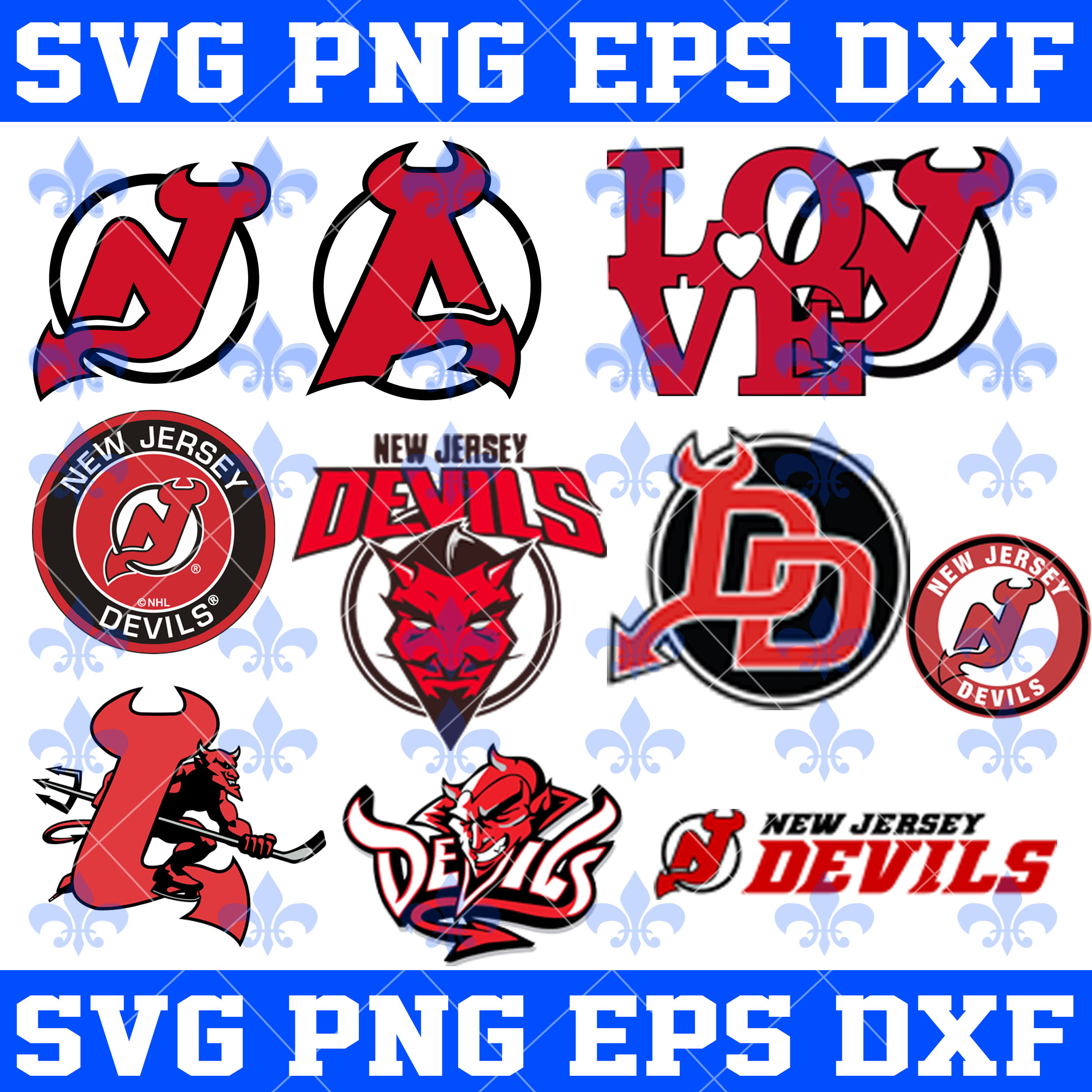 NEW JERSEY DEVILS NHL Svg, NEW JERSEY DEVILS Bundle Svg, Bun | Inspire Uplift