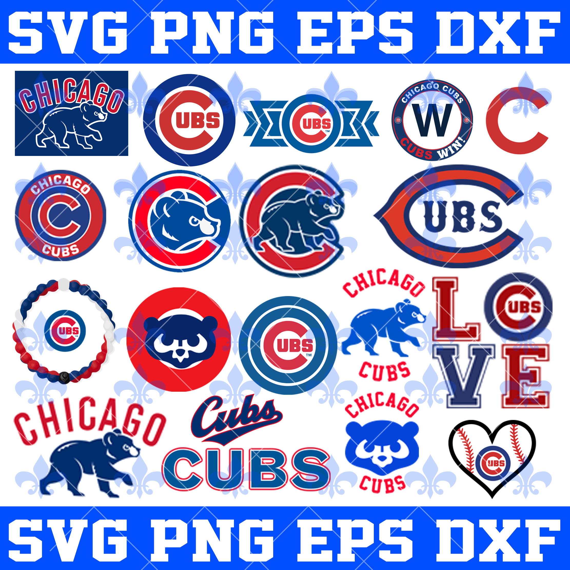Chicago Cubs MLB Svg, Chicago Cubs Bundle Svg, Bundle MLB Sp | Inspire ...