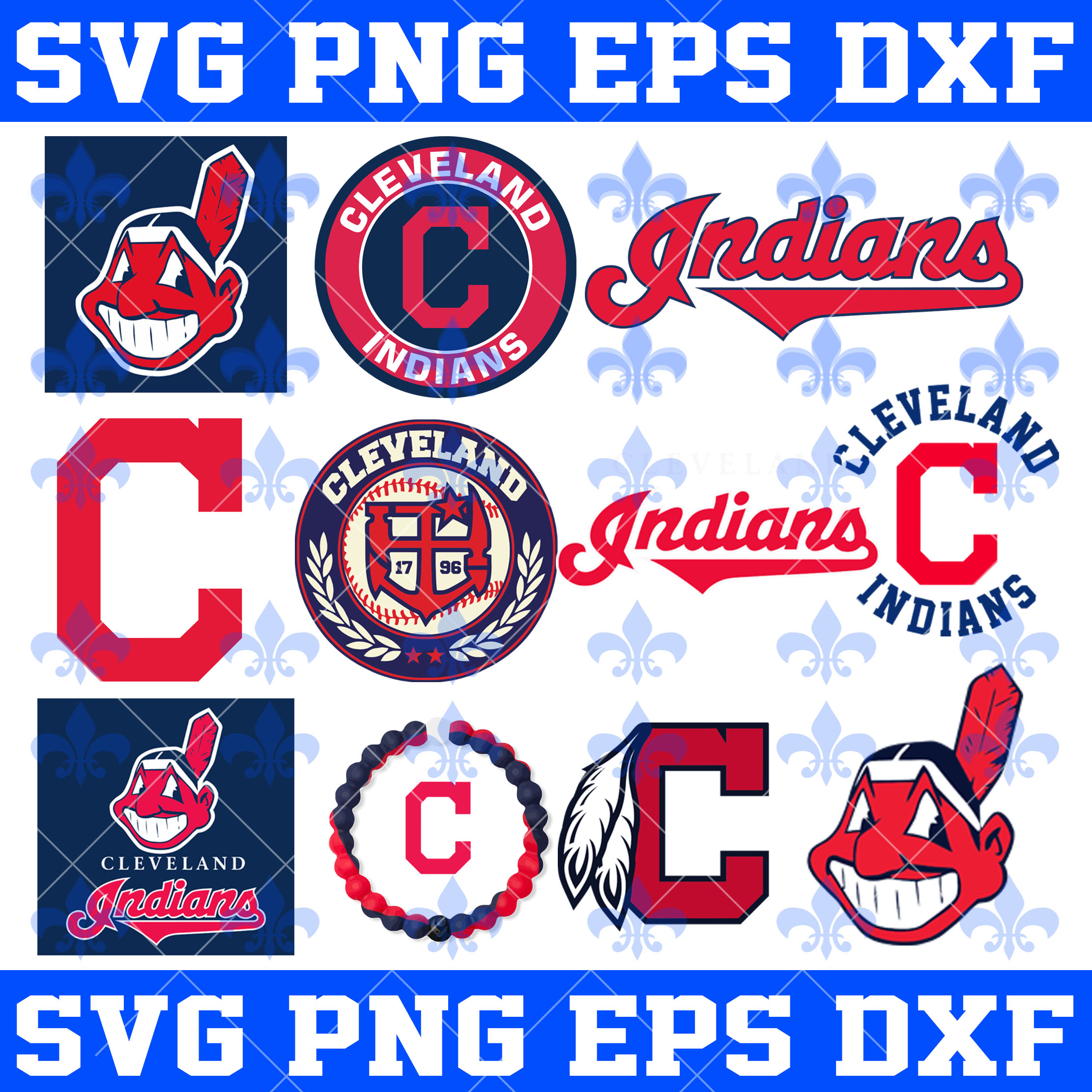 Cleveland Indians MLB Svg, Cleveland Indians Bundle Svg, Bun | Inspire ...