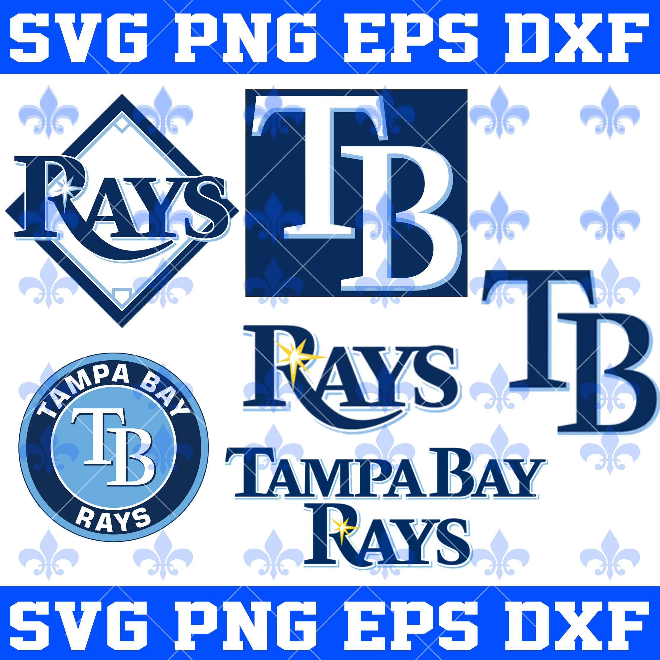 Tampa Bay Rays MLB Svg, Tampa Bay Rays Bundle Svg, Bundle ML | Inspire ...