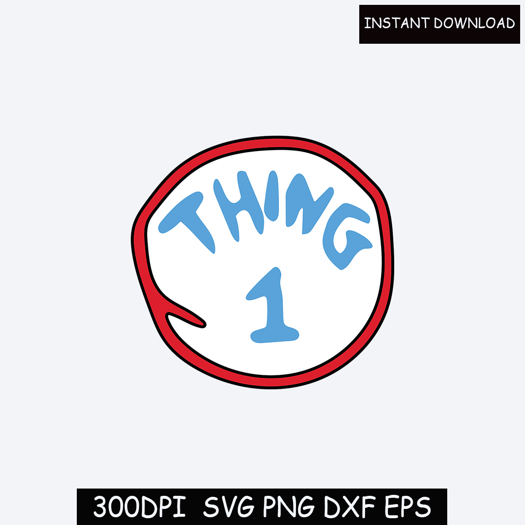 Thing 1 thing 2 svg, layered svg files for cricut, bundle la | Inspire ...