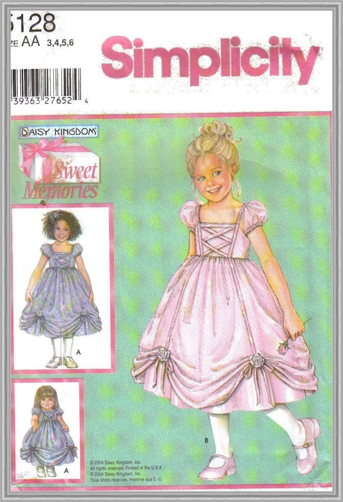 Digital - Vintage Simplicity 5128 Dolls 18" Sewing Pattern - | Inspire ...