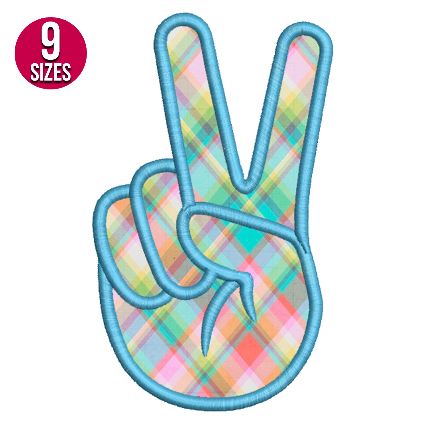 Peace Sign Applique embroidery design, Machine embroidery pa | Inspire ...