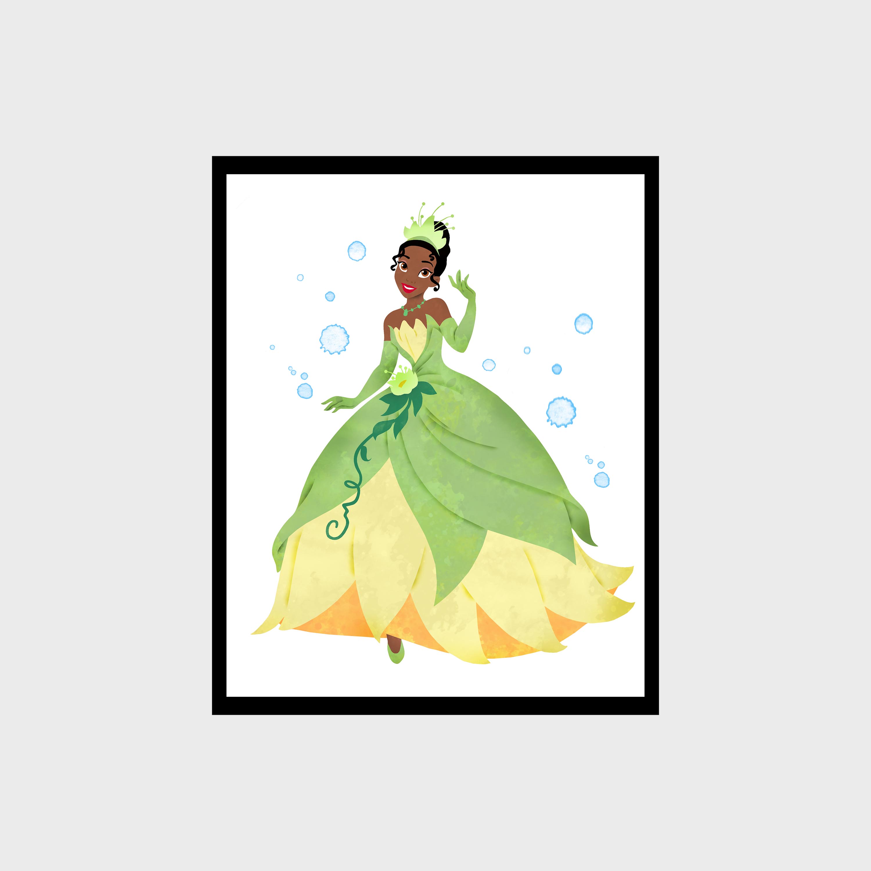The Princess and the Frog Tiana Disney Art Print Digital Fil - Inspire ...