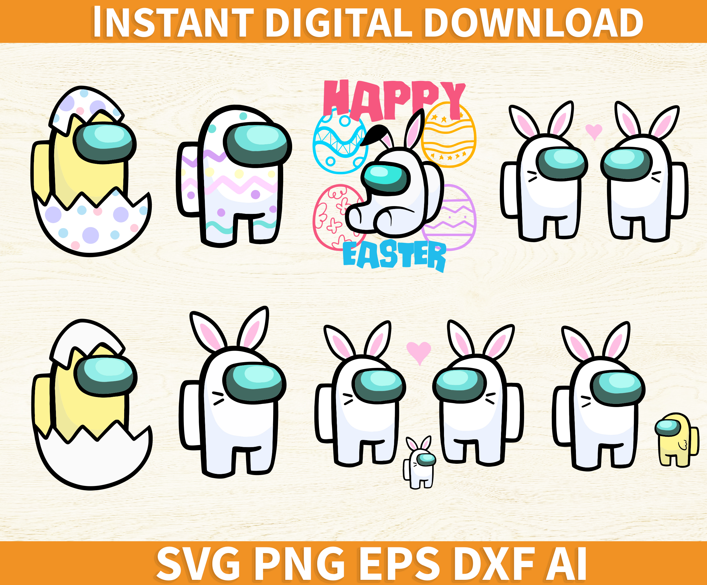 Easter among us svg, among us bundle, Among Us svg, among us | Inspire ...