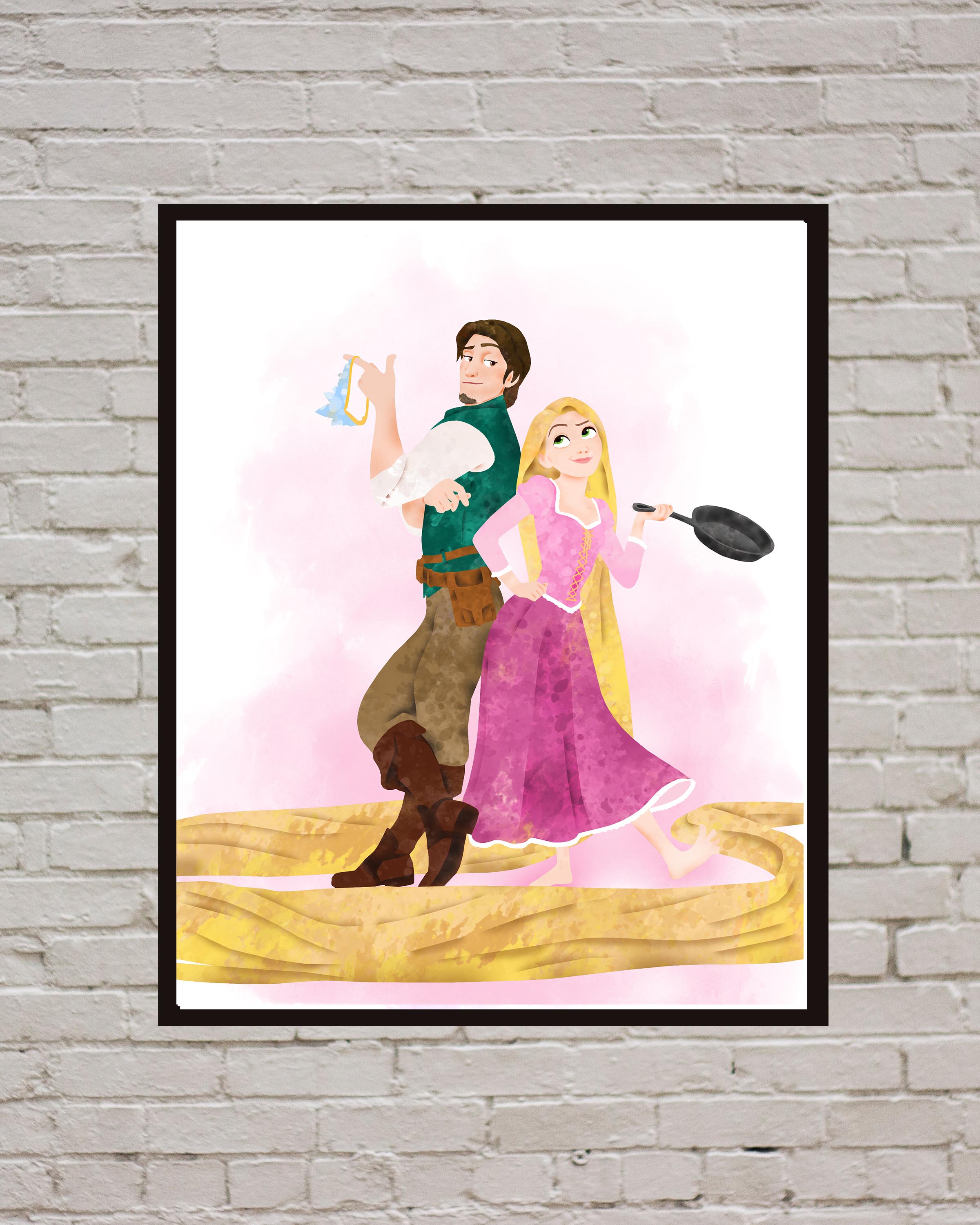 Tangled Rapunzel Disney Art Print Digital Files decor nurser - Inspire ...