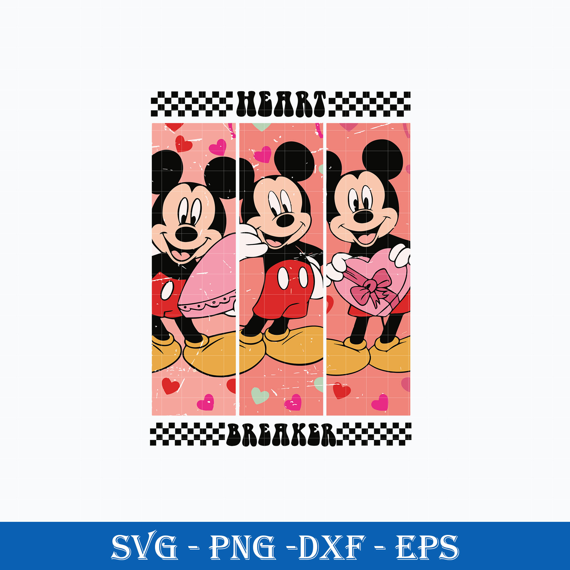 Mickey Mouse Valentines SVG, Mickey Heart Breaker SVG, Disne | Inspire ...