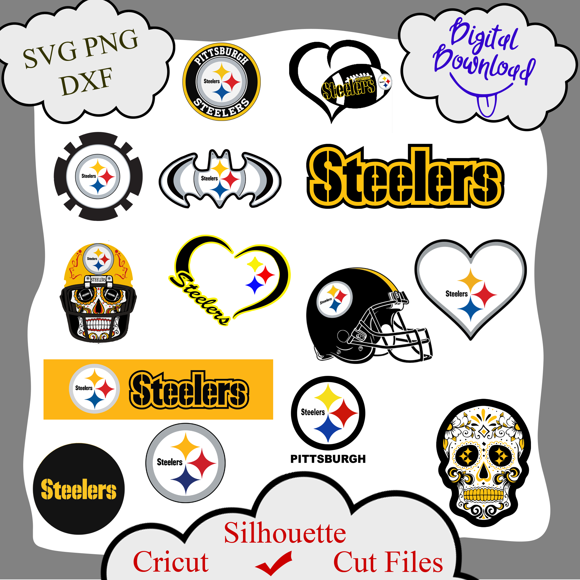 Pittsburgh steelers bundle logo sport svg, Pittsburgh steele | Inspire ...