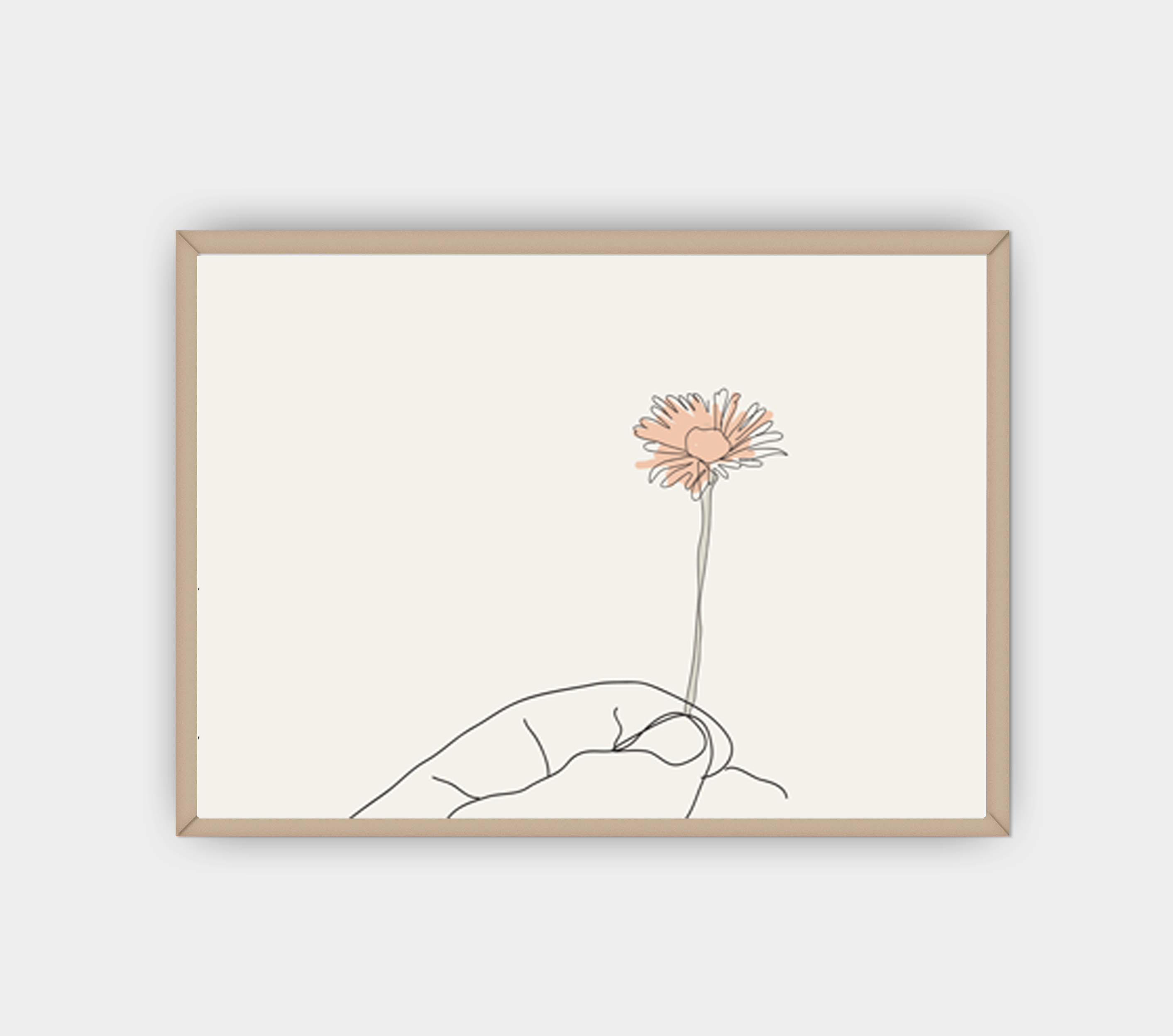 Hand Line Art Lofe Poster Line Drawing Art Minimalist Art Ho | Inspire ...