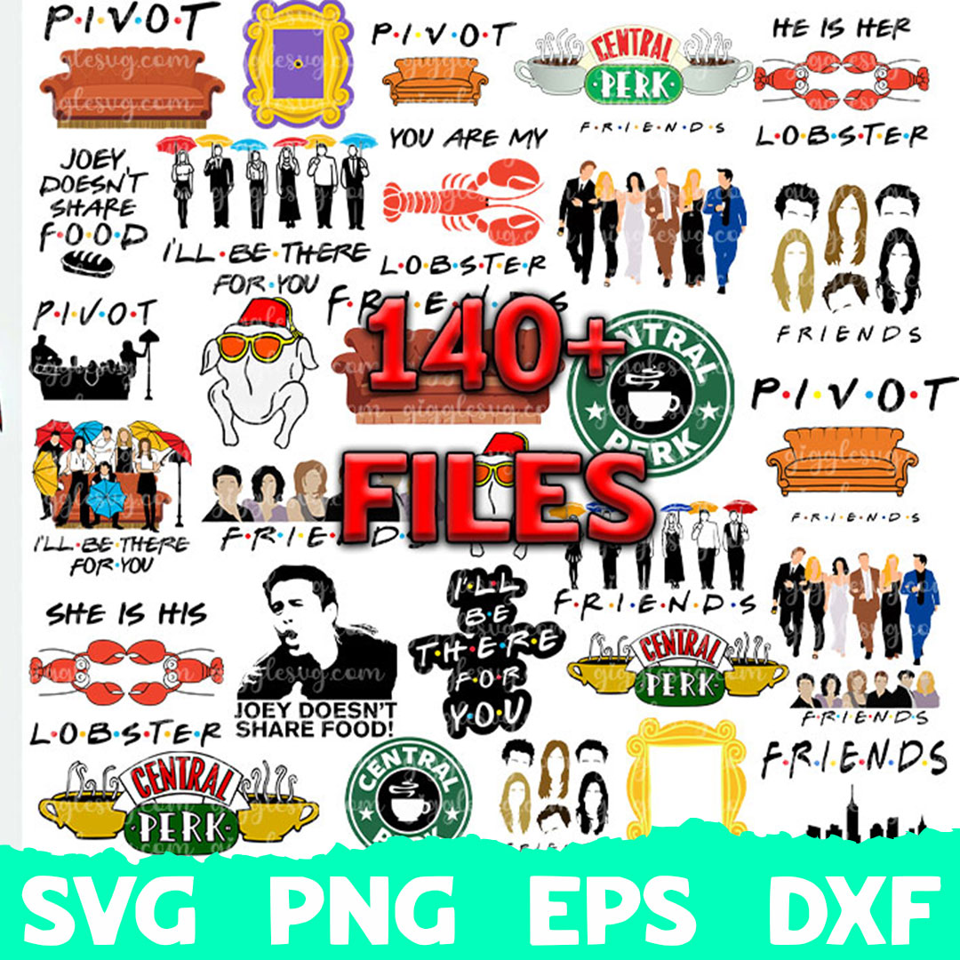Friends Tv Show Svg Bundle, Friends Bundle Svg, Friends svg, | Inspire Uplift
