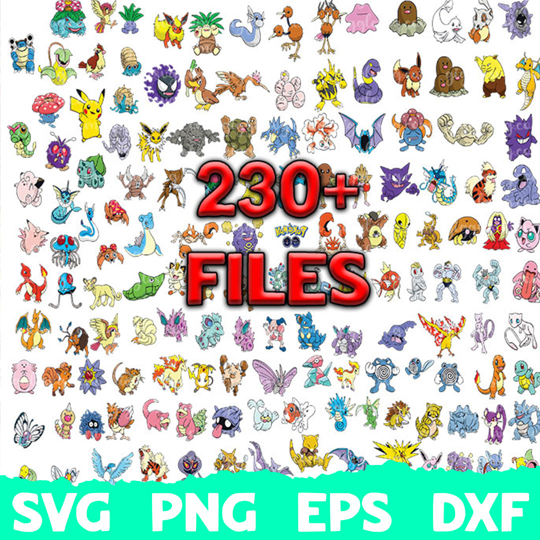 Pokemon Svg, Pokemon Bundle Svg, Movie Svg Bundle, Svg files for cricut ...