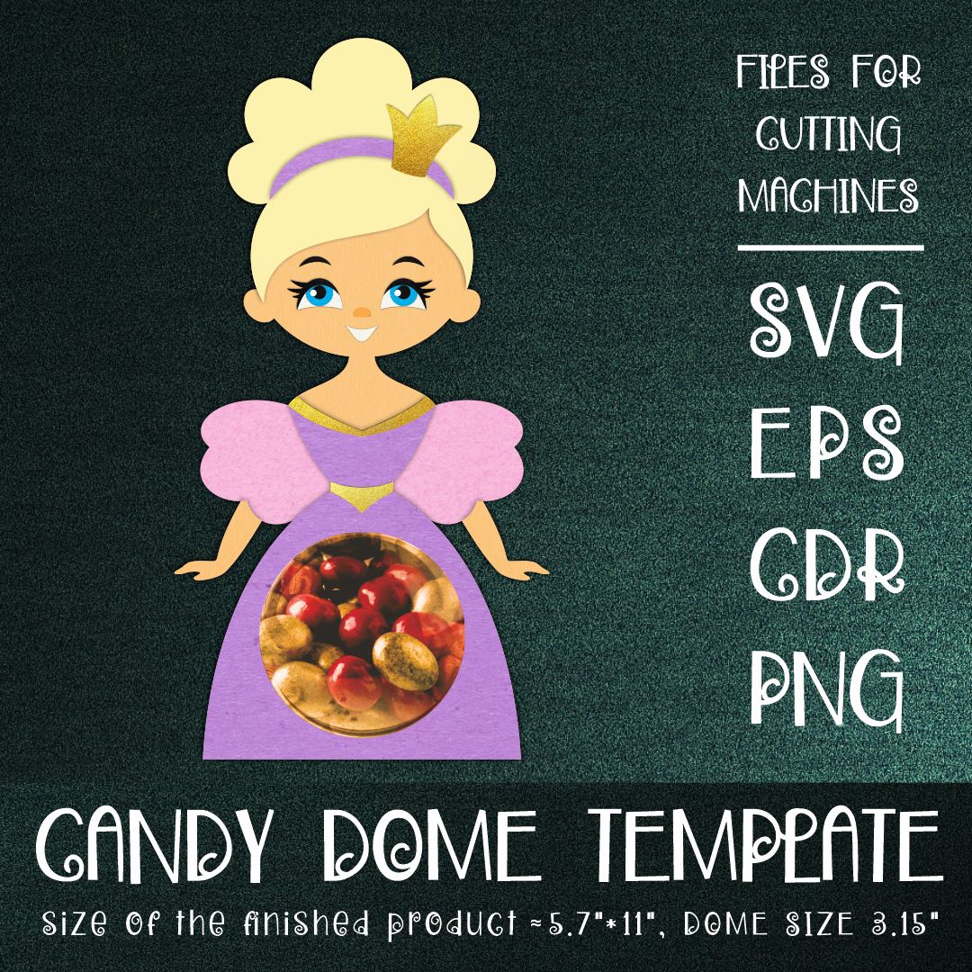 Princess Candy Dome | Paper Craft Template - Inspire Uplift