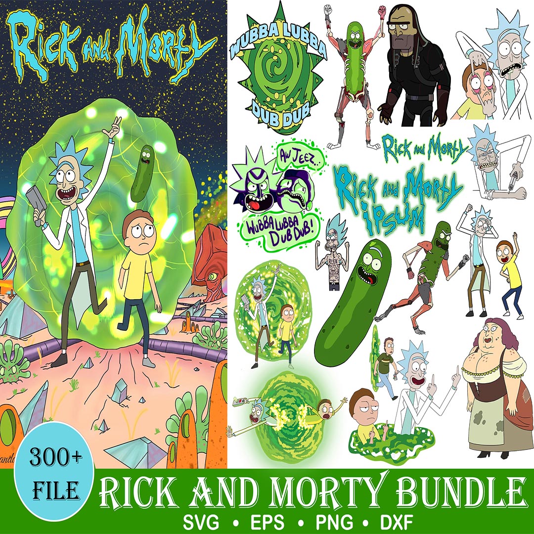 300 Rick and Morty SVG Bundle, Svg Png Dxf Eps Pdf ,Perfect | Inspire Uplift