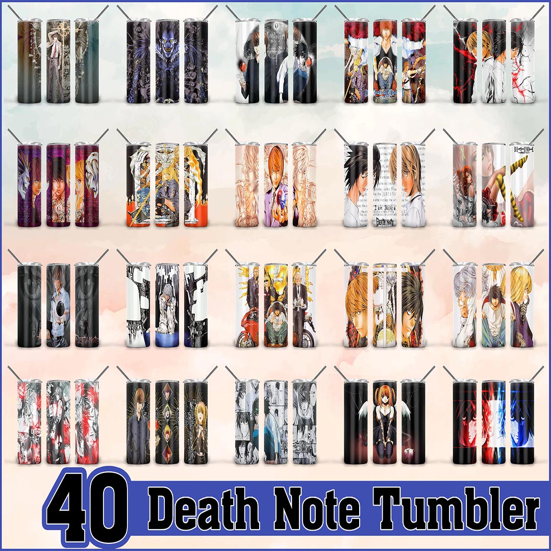 Death Note Tumbler, Death Note PNG, Tumbler design, Digital - Inspire ...