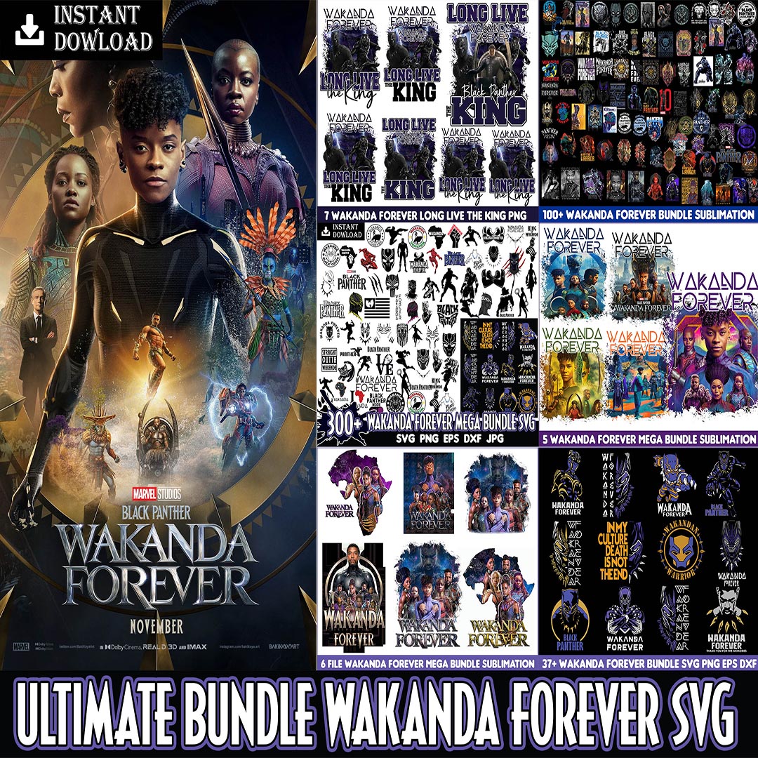 Ultimate Black Panther bundle svg, png dxf, Black Panther Ve - Inspire ...