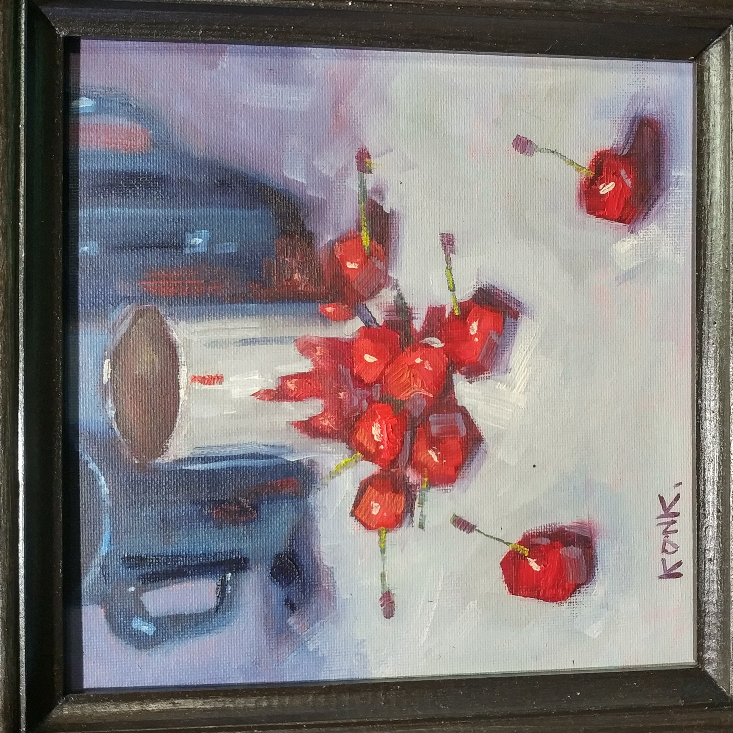 Original oil painting Mirror Still life painting Painting wi | Inspire ...