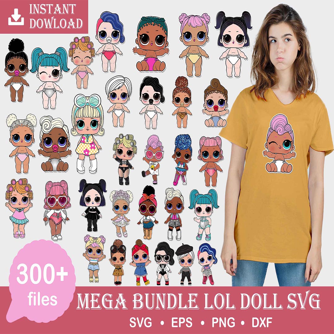 Baby Doll Bundle Bundle dolls Svg, Beautiful Doll Png, clipa - Inspire ...