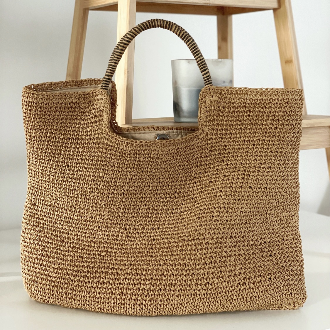 Salt Hand Braided Big Beach Bag Braided Straw Bag | Inspire Uplift