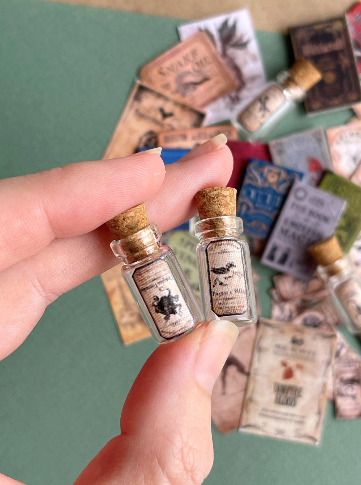 Miniature witch set for playing in a dollhouse, scale 1:12 | Inspire Uplift