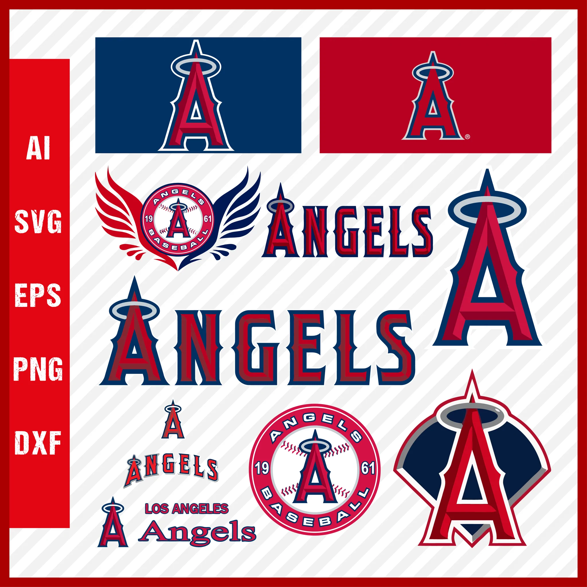 Los Angeles Angels SVG Cut Files - Angels PNG Logo, Logo SVG | Inspire ...
