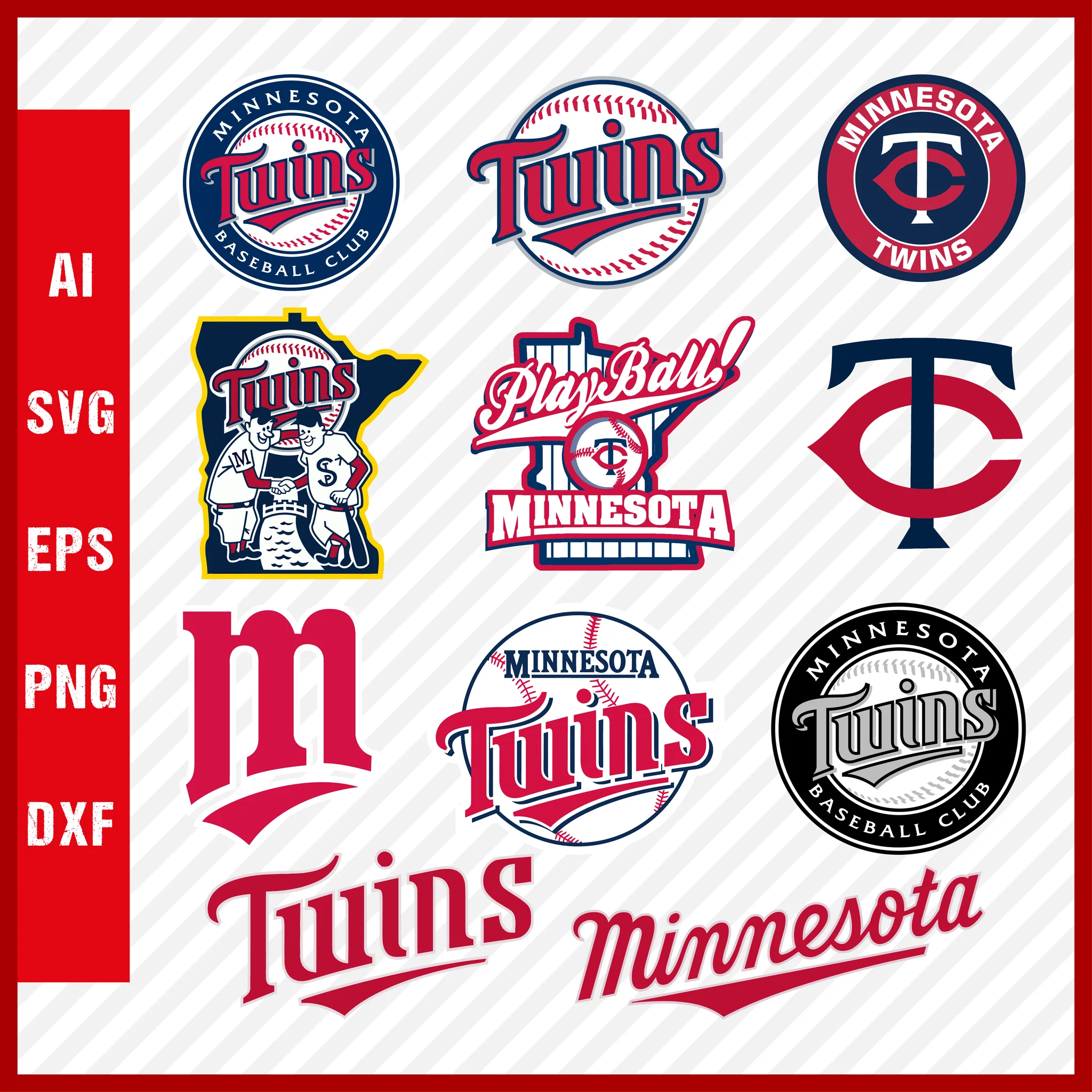 Minnesota Twins SVG Files - Minnesota Twins Logo SVG & PNG | Inspire Uplift