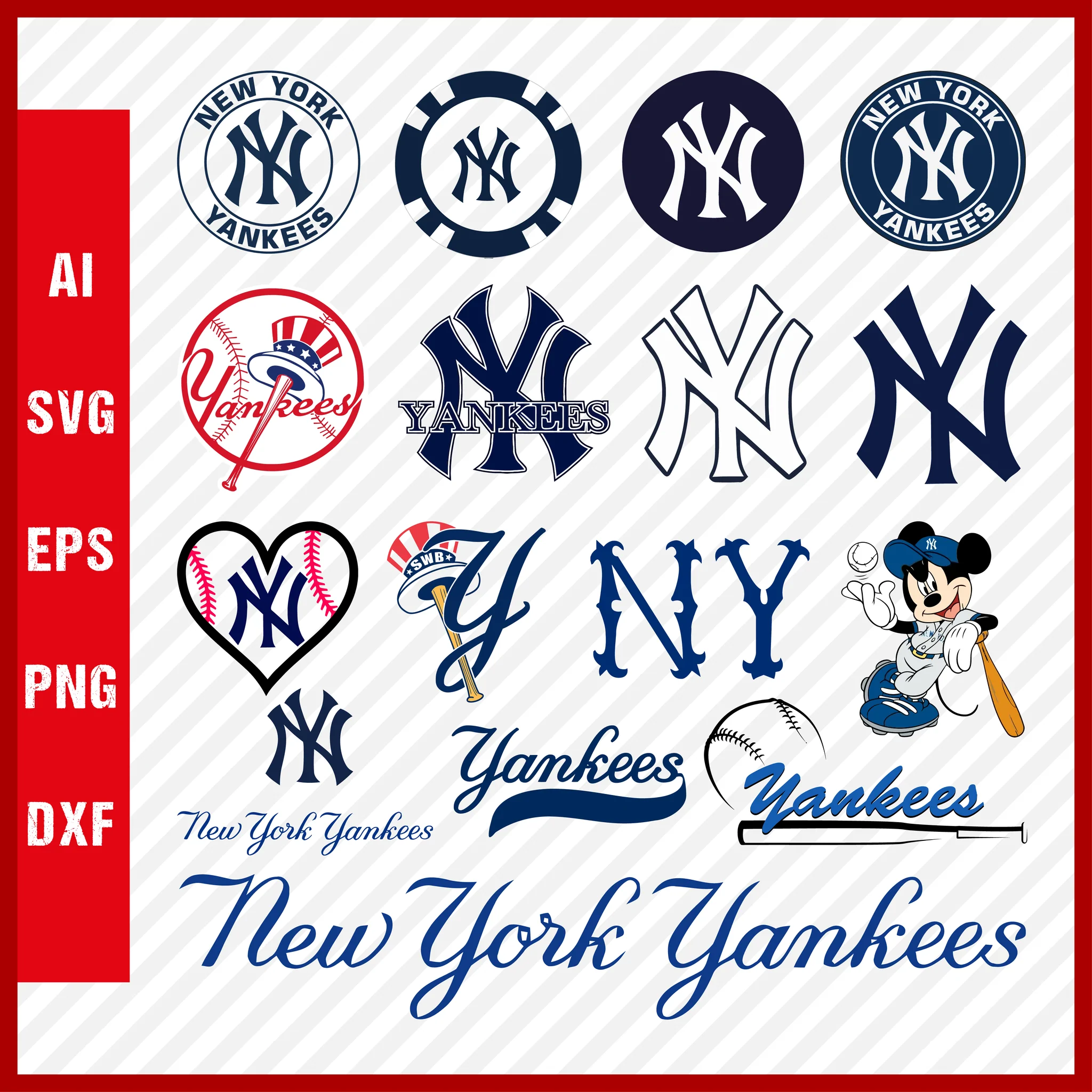 New York Yankees SVG Files NY Yankees Logo SVG PNG Logo Inspire