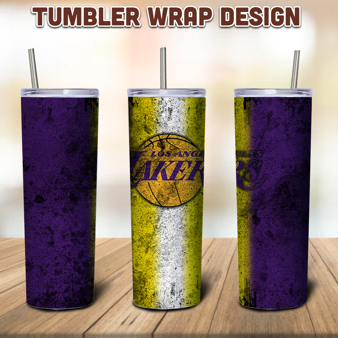 Los Angeles Lakers Tumbler Sublimation Wrap, Lakers Tumbler | Inspire ...