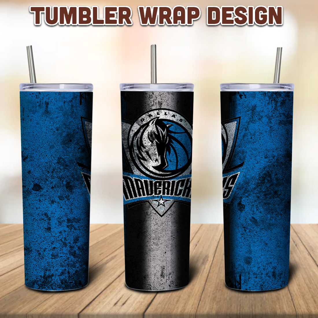 Dallas Mavericks Tumbler Sublimation Wrap, Mavericks Tumbler | Inspire ...