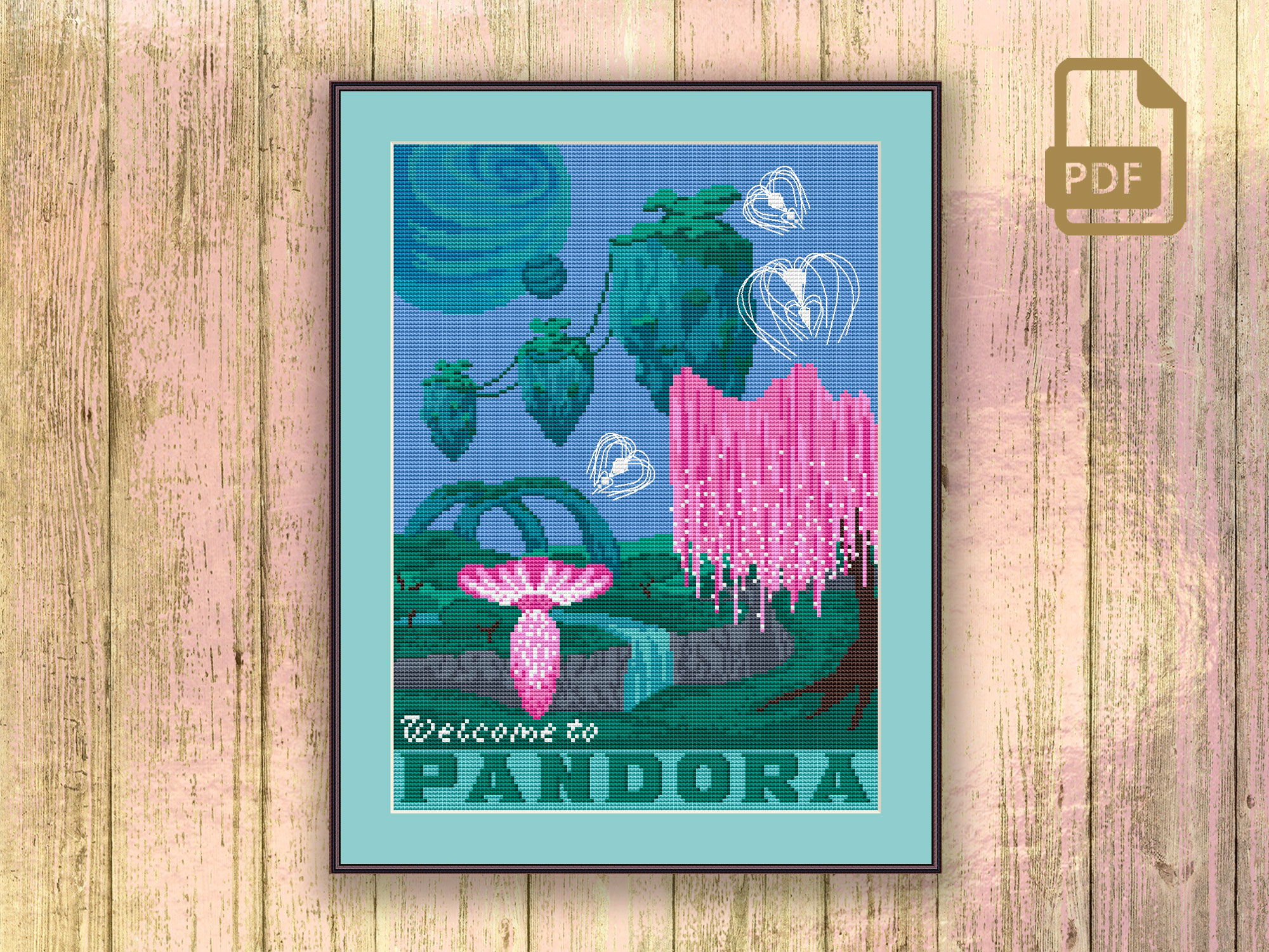 Welcome to Pandora Cross Stitch Pattern #tv_061 - Inspire Uplift