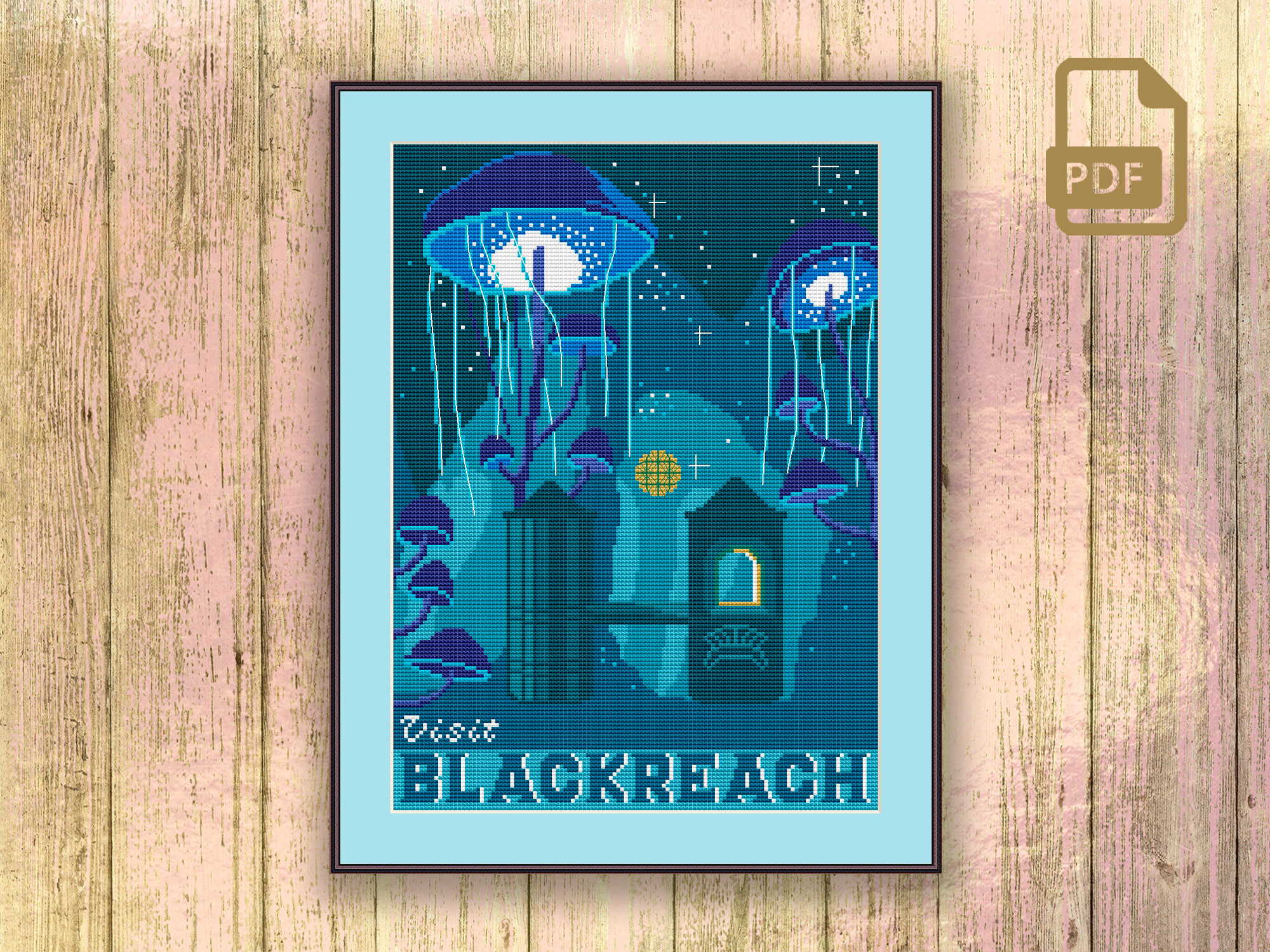 Visit Blackreach Cross Stitch Pattern #tv_071 | Inspire Uplift