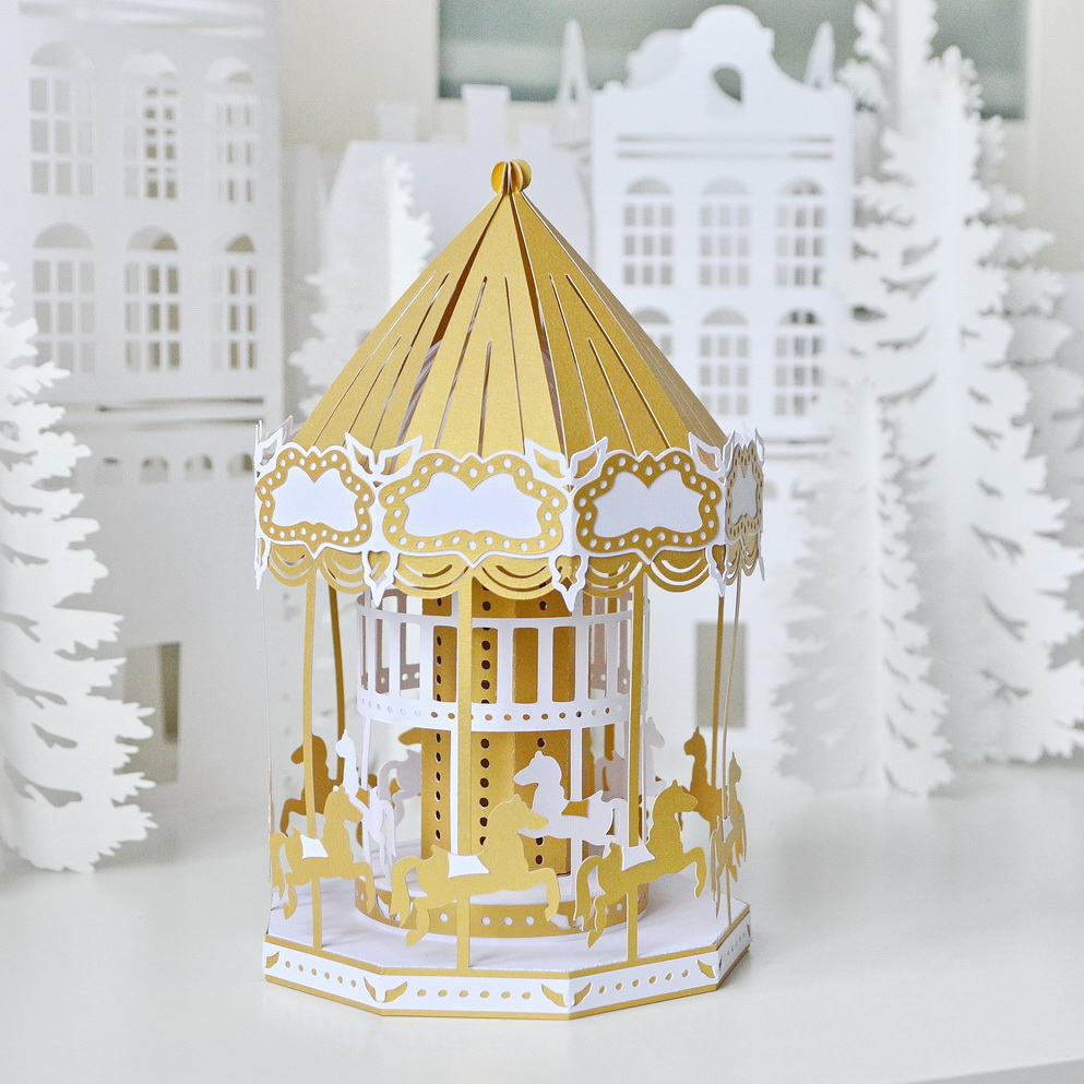 3D Carousel SVG template - Inspire Uplift