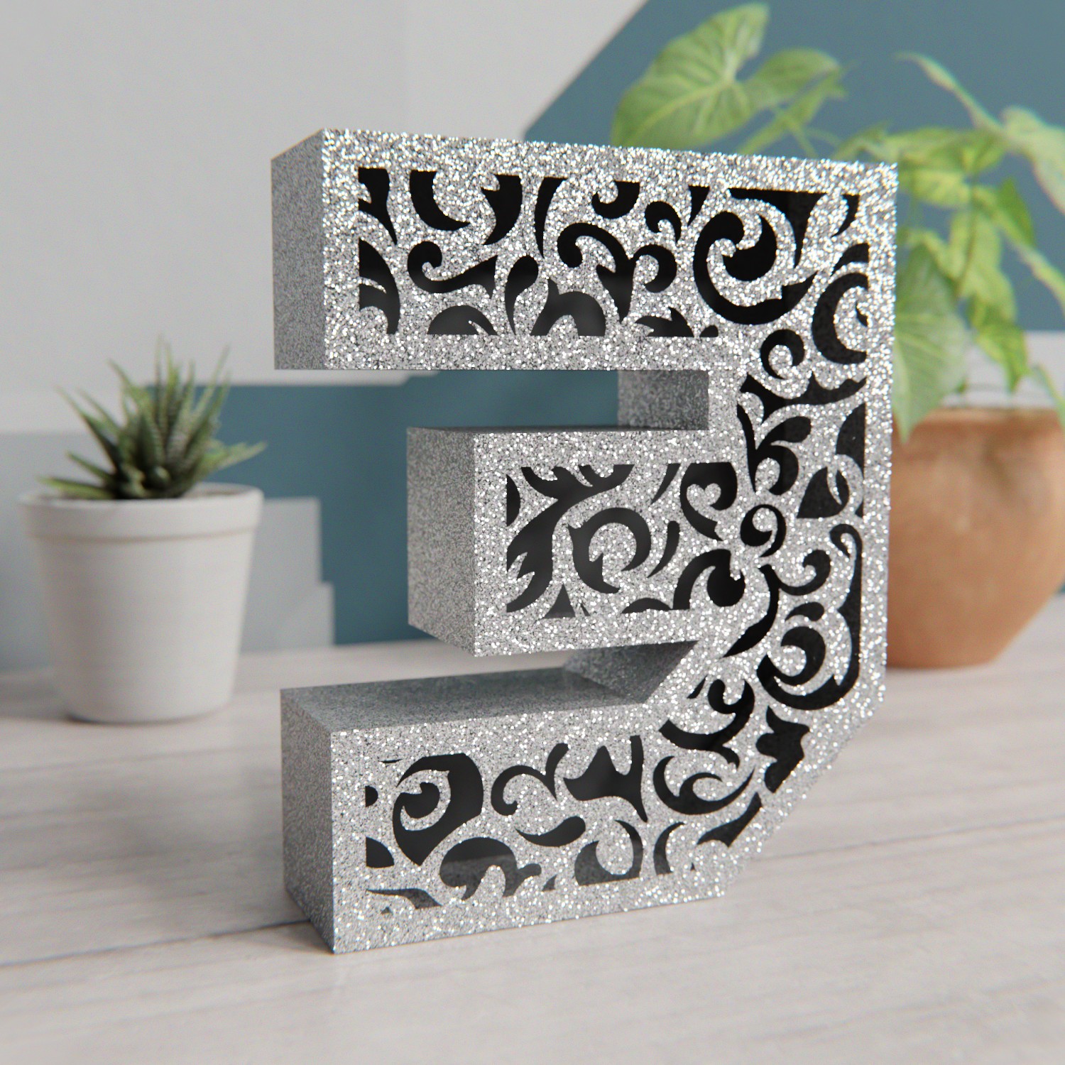 3D papercraft number 3 template, SVG for Cricut, DXF for Sil | Inspire ...