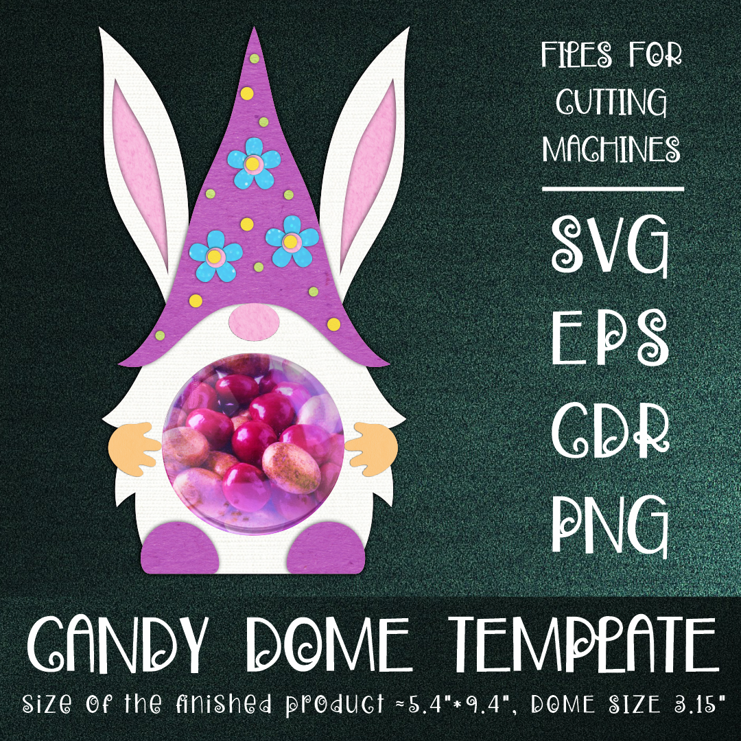 Easter Gnome Candy Dome | Paper Craft Template - Inspire Uplift