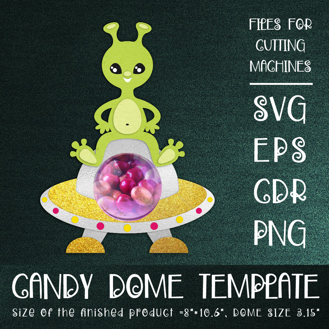 UFO Candy Dome | Paper Craft Template | Inspire Uplift