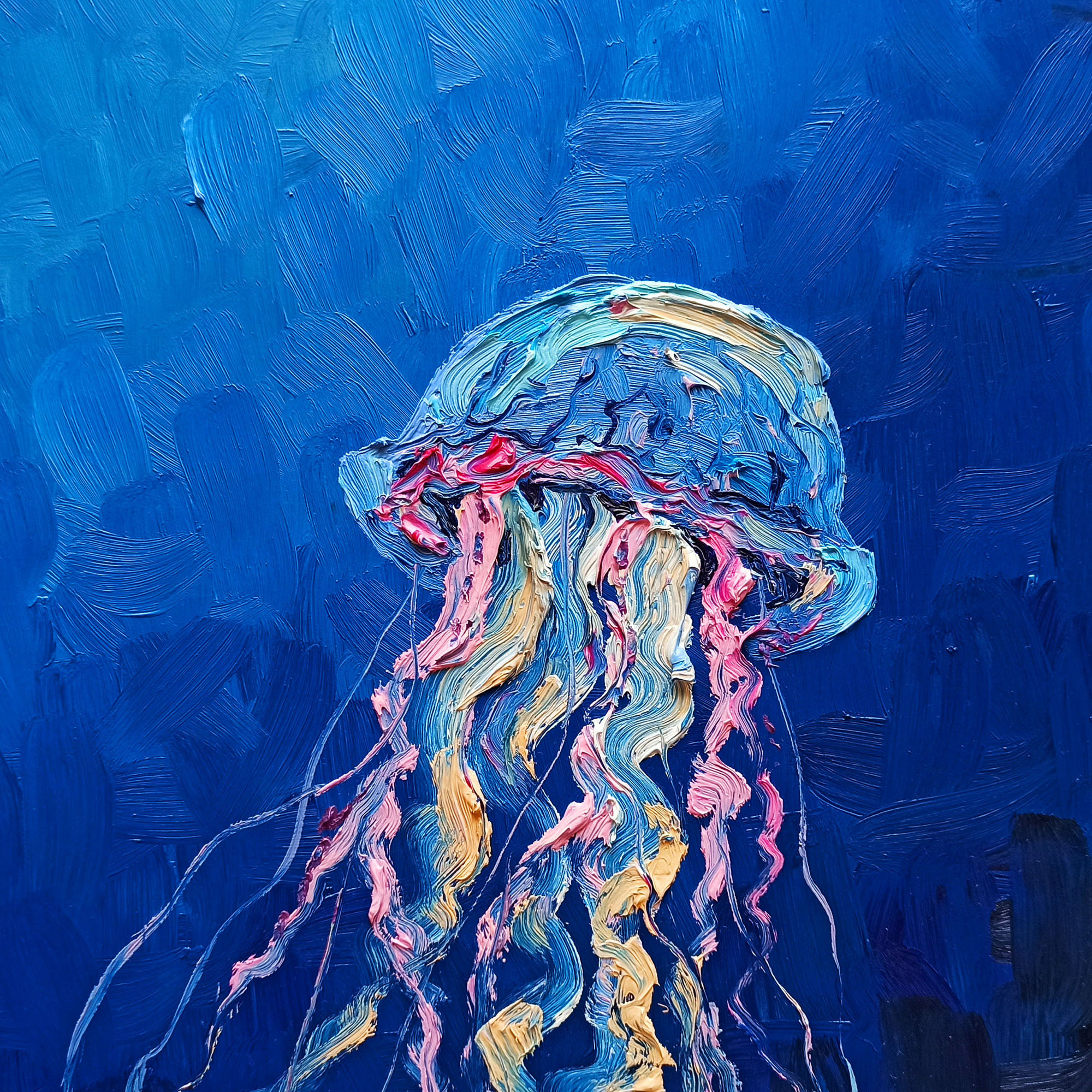 Jellyfish Acrylic Painting