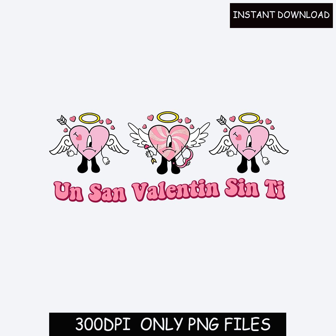 Valentines Bad Bunny PNG | Inspire Uplift