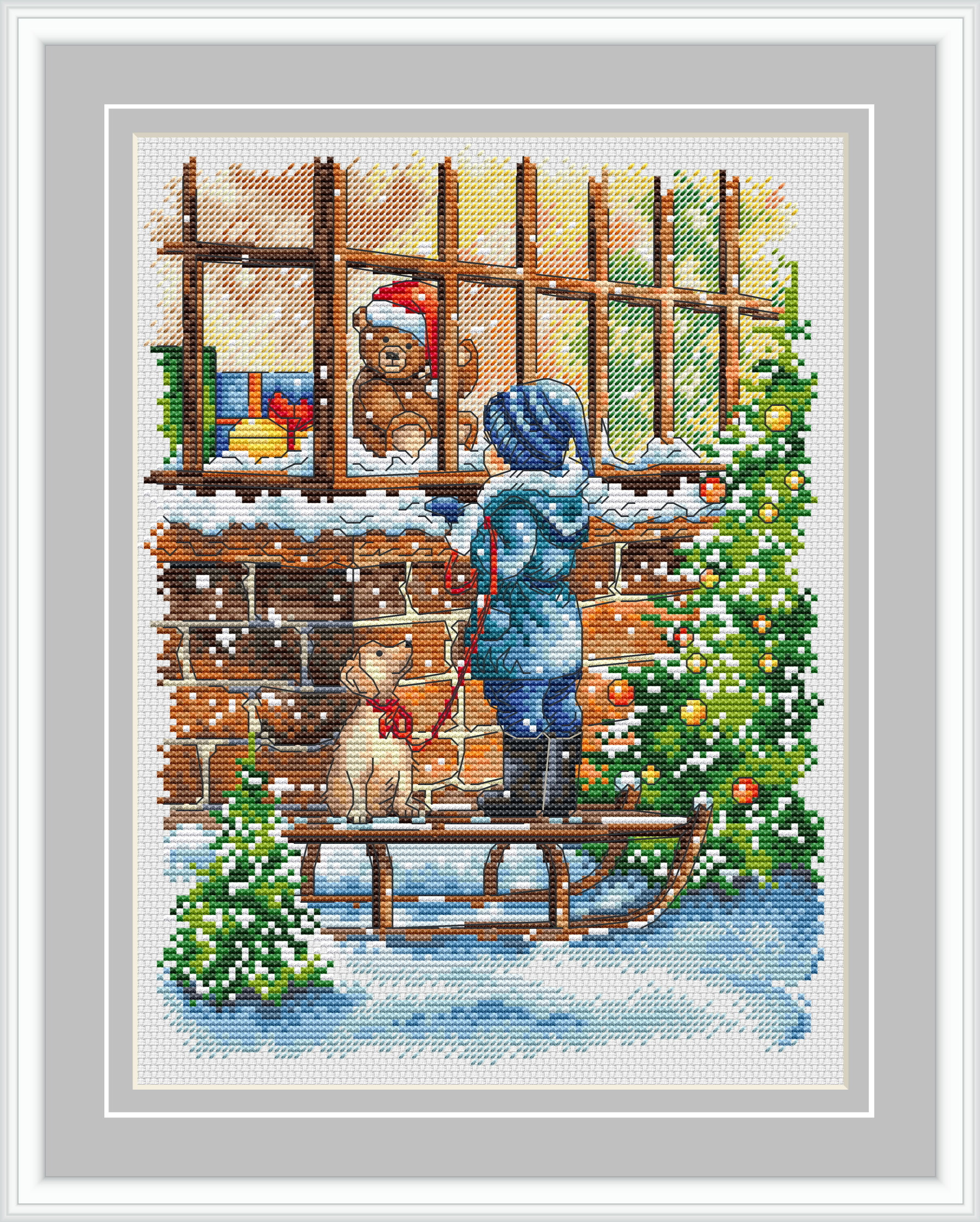 Christmas Cross Stitch Pattern Winter Cross Stitch Pattern D | Inspire ...