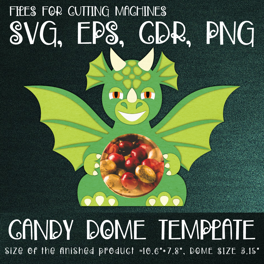 Dragon Candy Dome | Paper Craft Template - Inspire Uplift