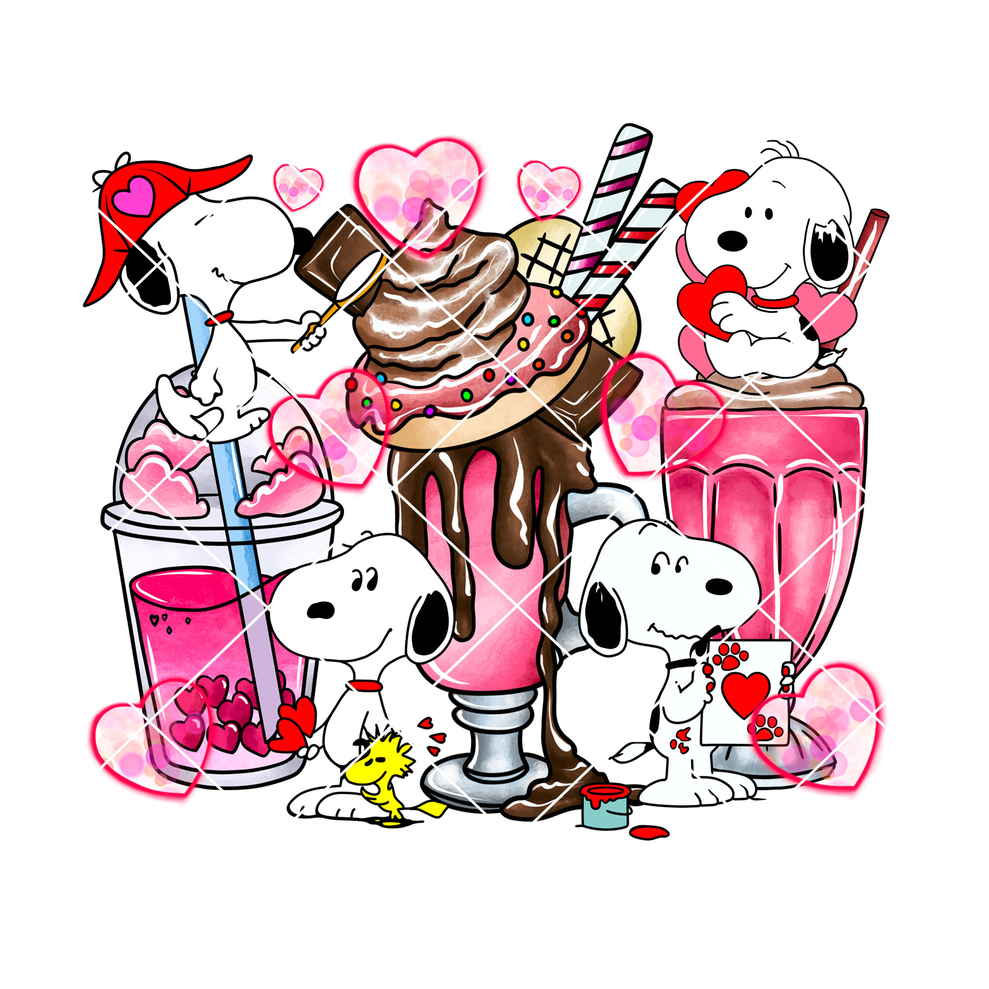 Snoopy Latte Drink Png, Valentine Coffee Png, Coffee Lover P | Inspire ...