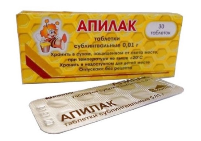 Royal Jelly Apilak 10 mg 30 pcs sublingual tablets | Inspire Uplift