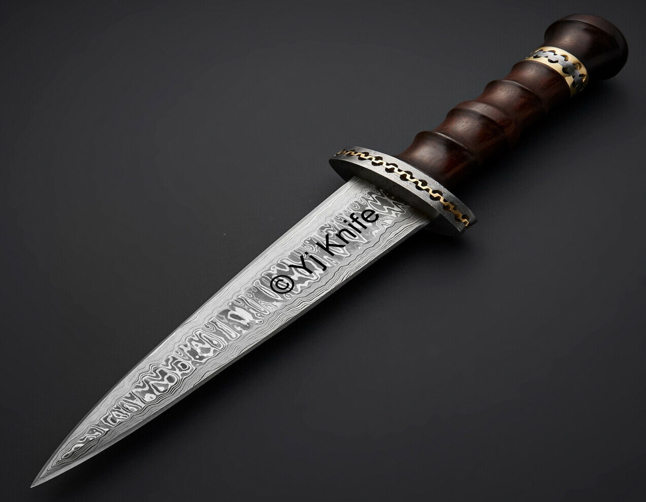 Handmade Damascus Steel Battle Ready Combat Replica Daggers | Inspire ...