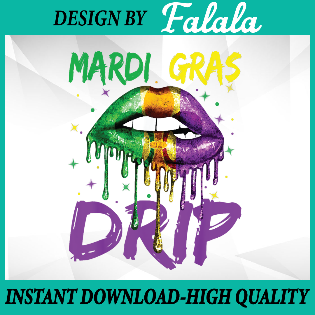 Mardi Gras Drip Costume Sexy Lips Carnival 2023 Png File Su - Inspire ...