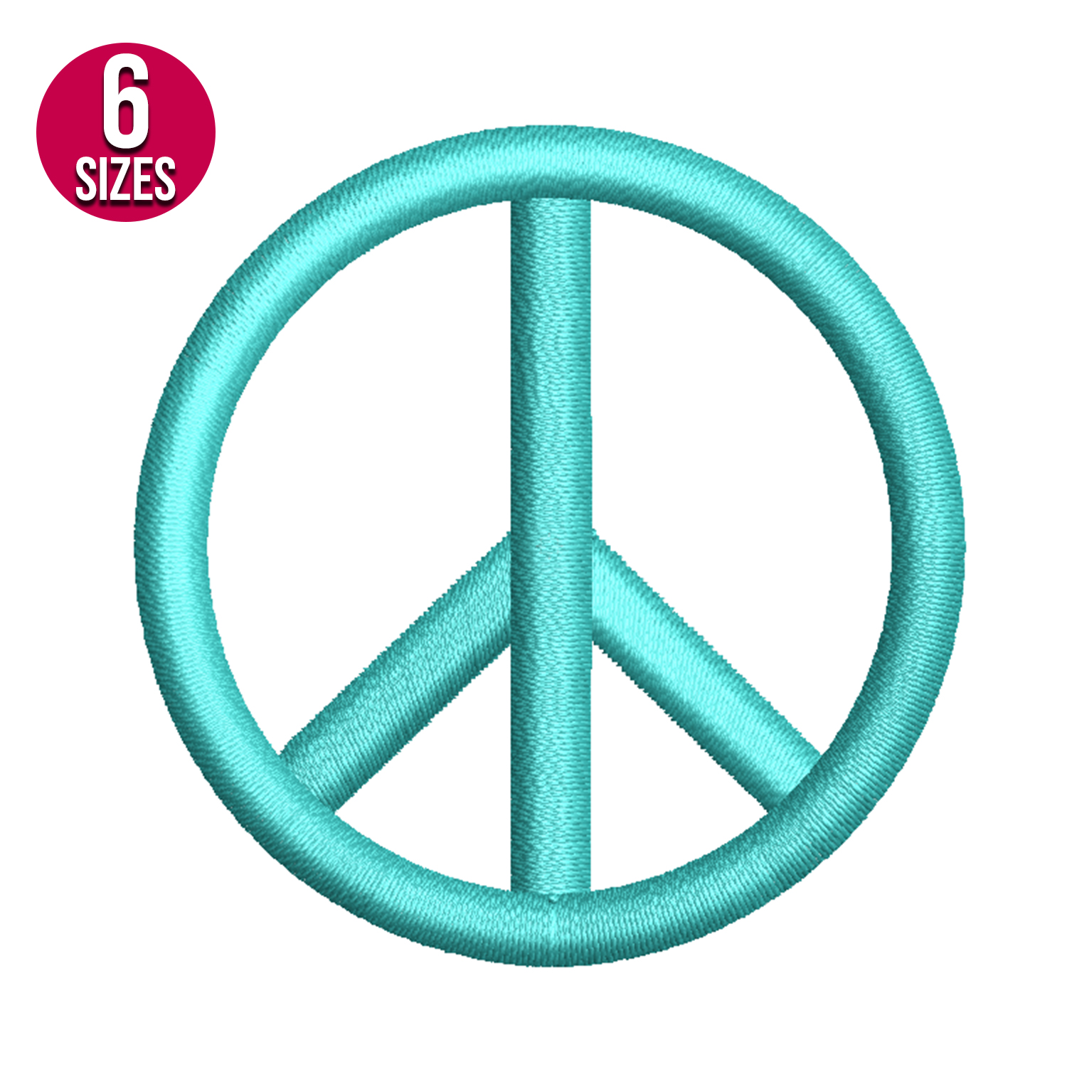 Peace Sign embroidery design, Machine embroidery pattern, In | Inspire ...