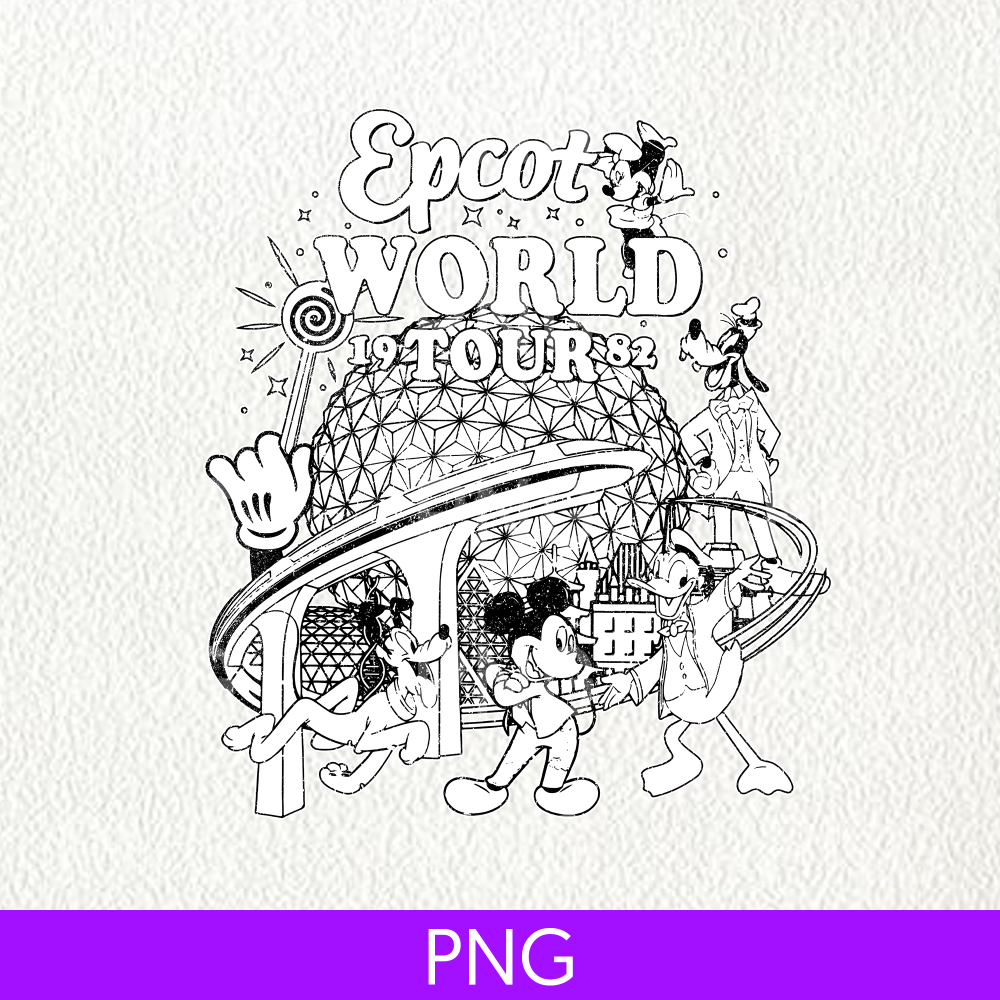 Vintage Disney Epcot PNG, Epcot 1982 PNG, Vintage Disney PNG - Inspire ...