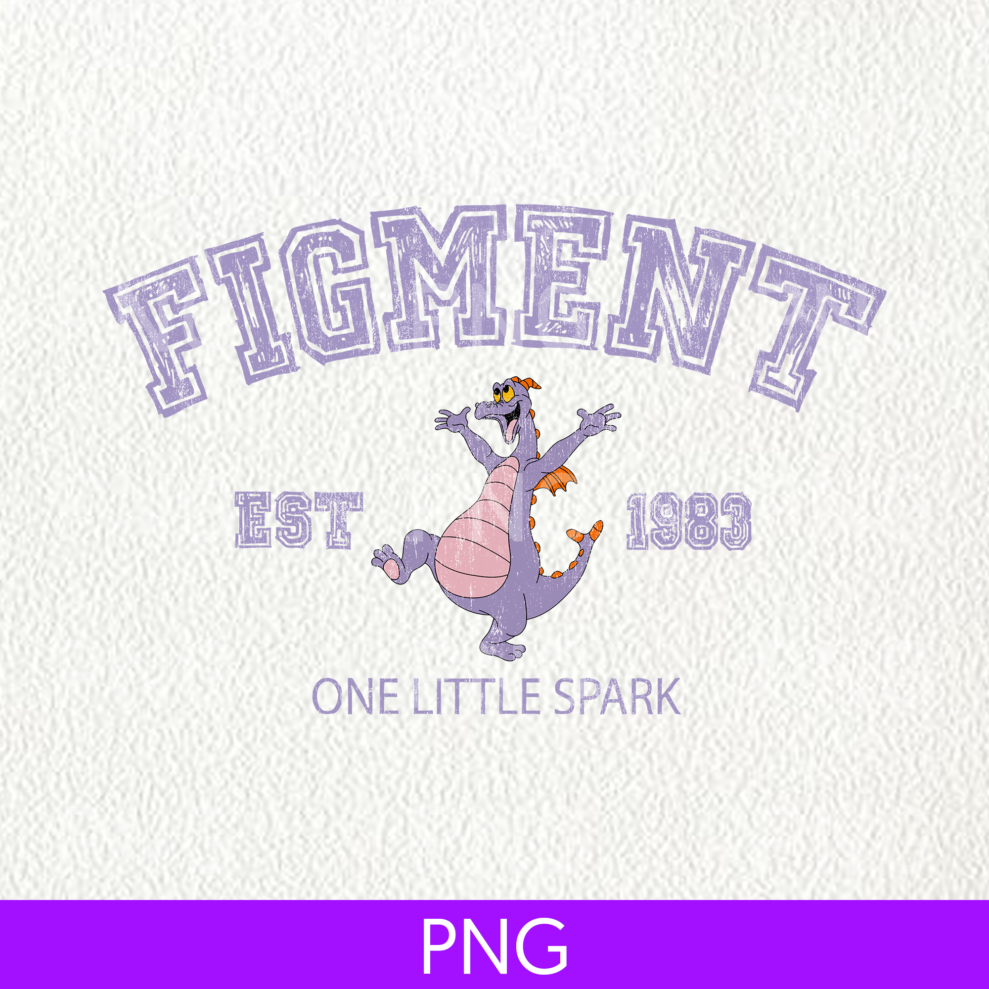 Disney Figment PNG, Purple Dragon PNG, Figment Est 1983 PNG, | Inspire ...