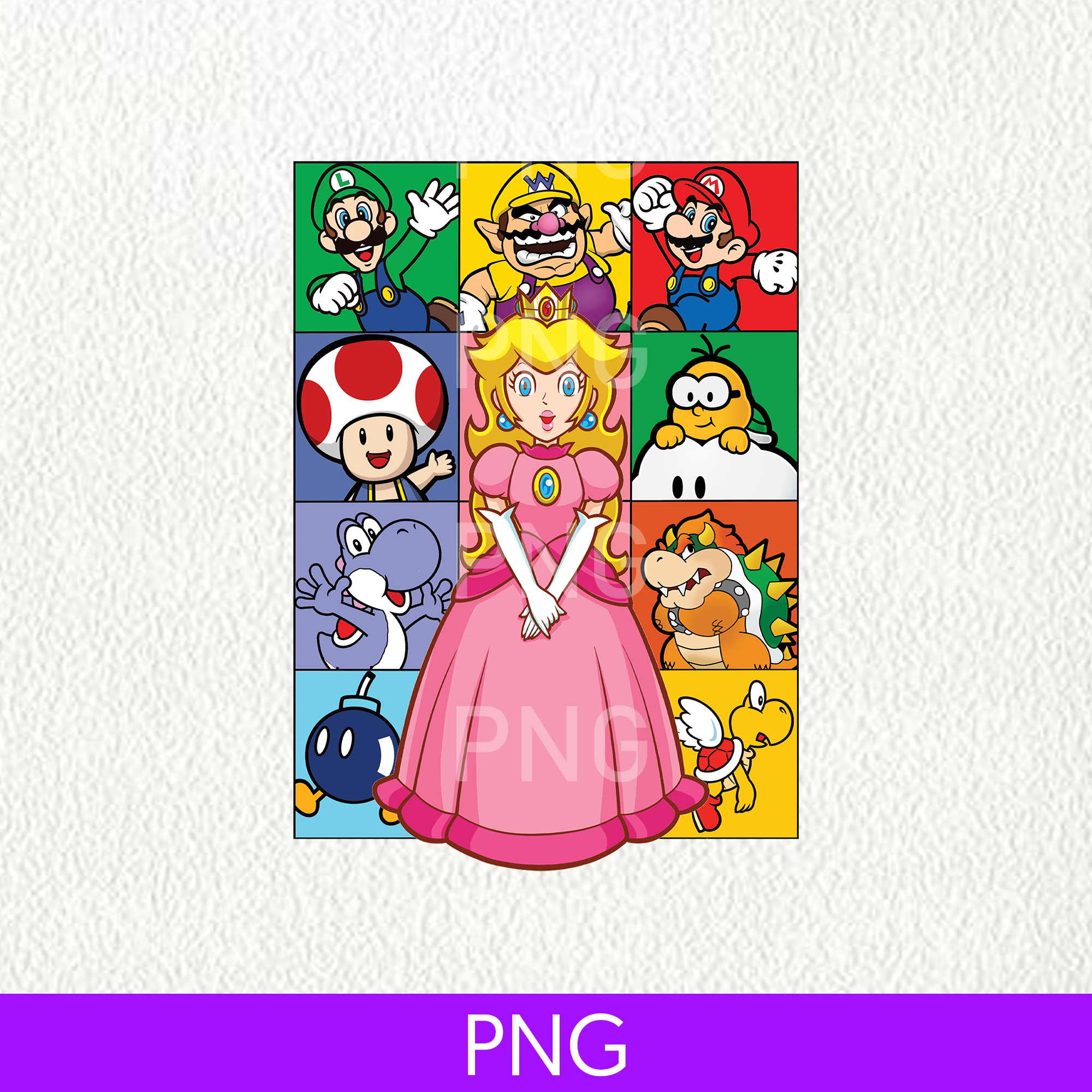Retro Super Mario Princess Peach PNG, Princess Peach PNG, Su | Inspire ...