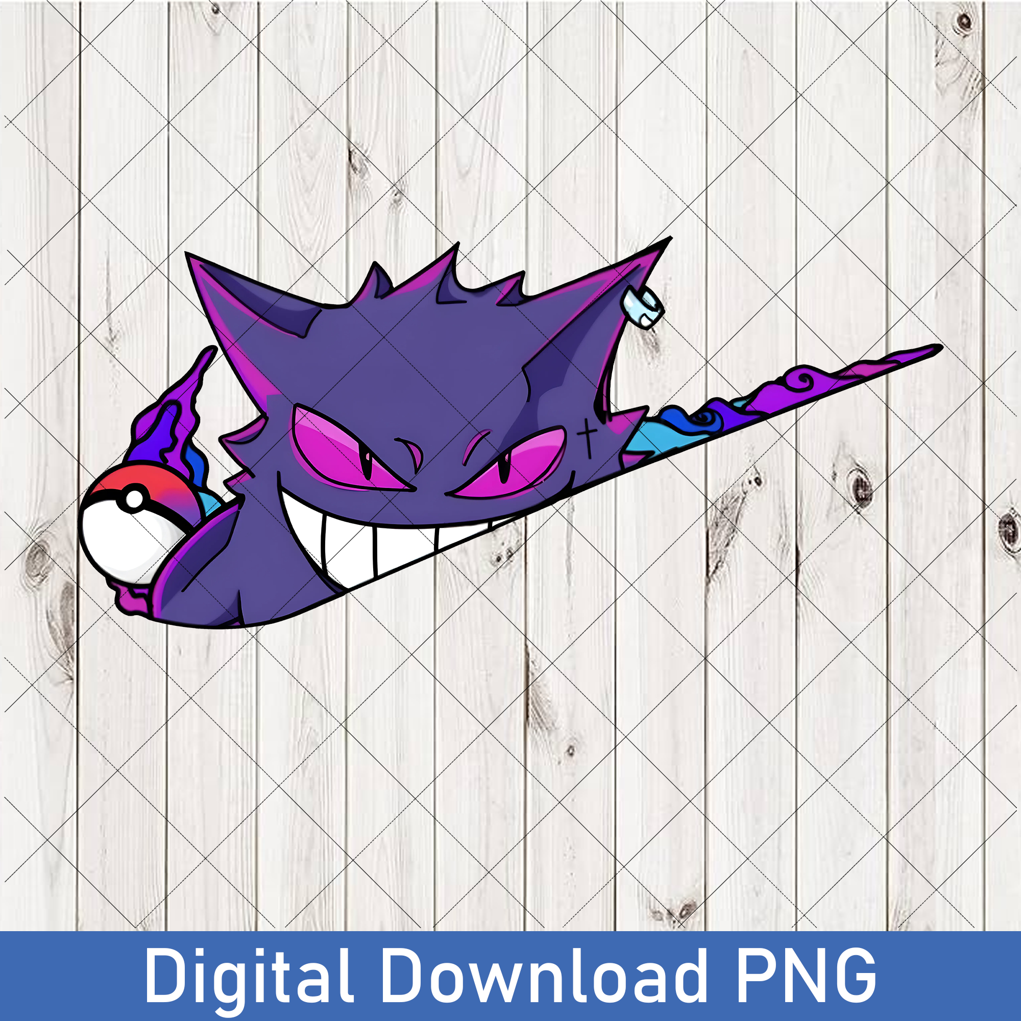 Nike Gengar Pokemon PNG, Just Do It Gengar PNG, Disney Genga | Inspire ...